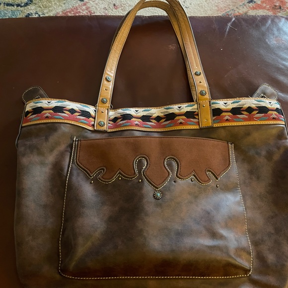 Tony Lama | Bags | Tony Lama Leather Totelarge | Poshmark
